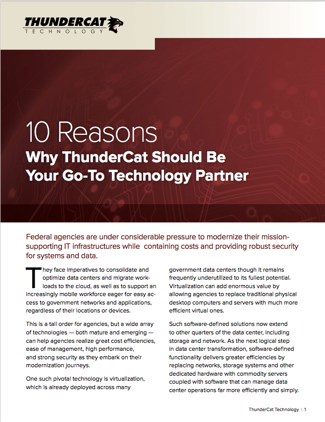 10 Reasons Why ThunderCat Should Be Your Go-To Technology Partner – VMware - ThunderCat Technology